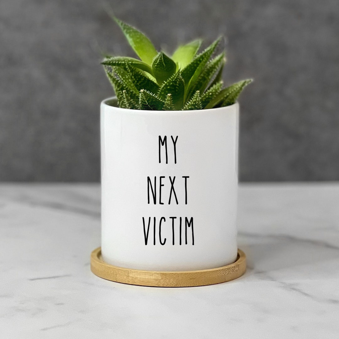 Succulent Planter Funny Gift for Plant Lovers Garden Decor for Women ...