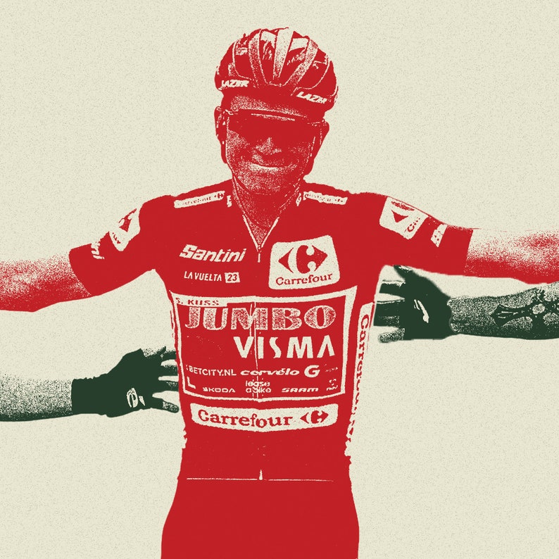Sepp Kuss Vuelta Espana 2023 Winner Print Jonas Vingegaard Primoz ...