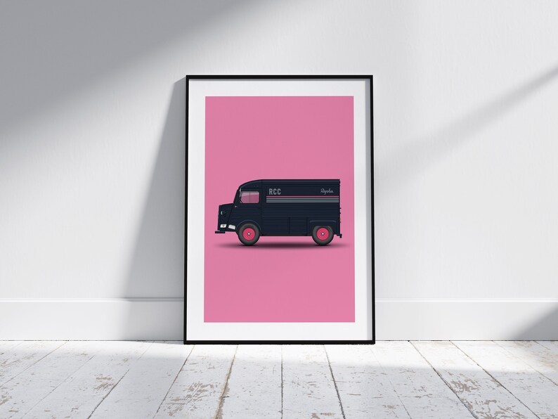 Rapha Cycle Club RCC Citroën H Van Print | Cycling Gifts | Cycling ...