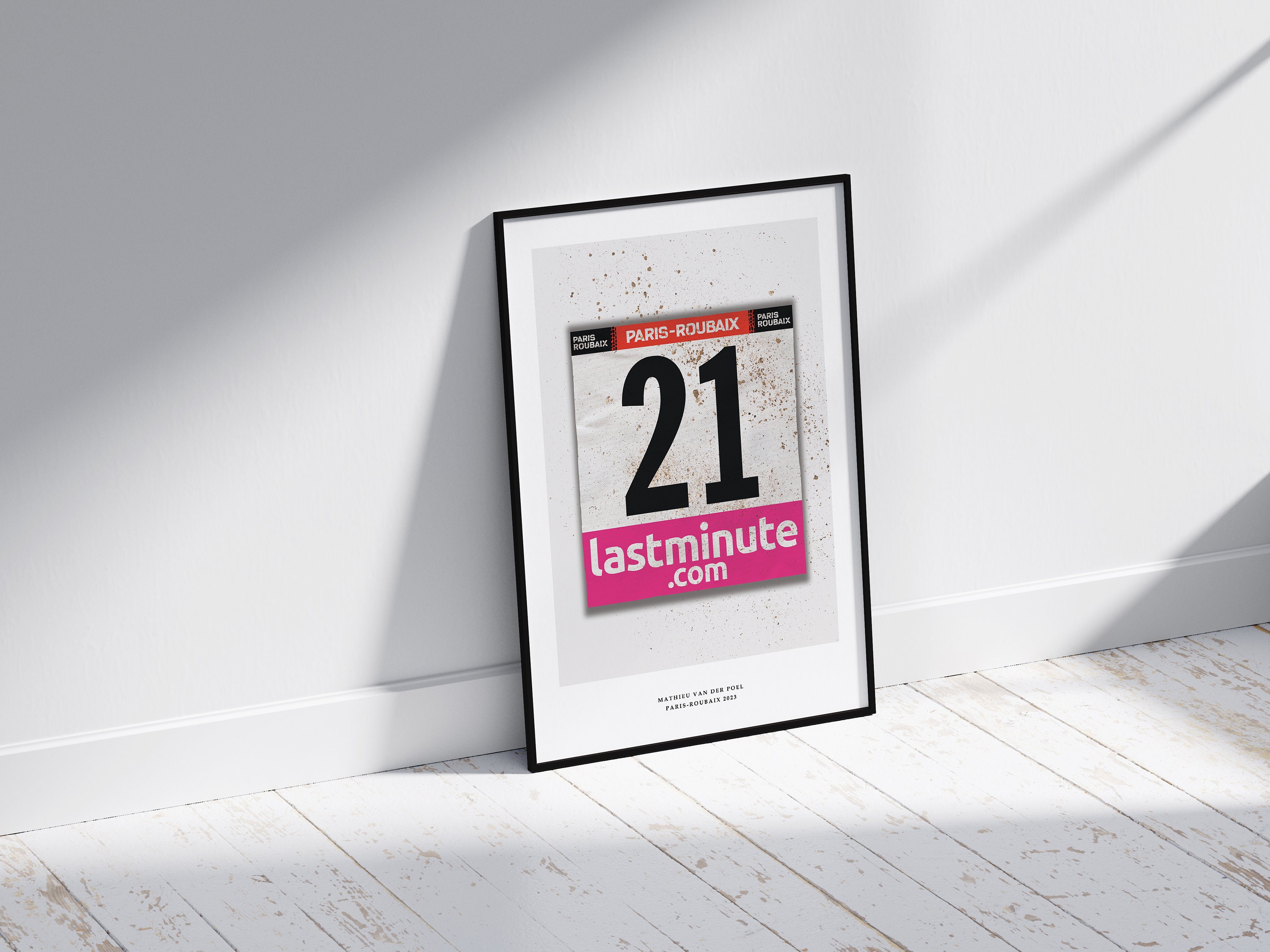 Mathieu Van Der Poel Paris Roubaix 2023 Print Race Number Print Dossard ...