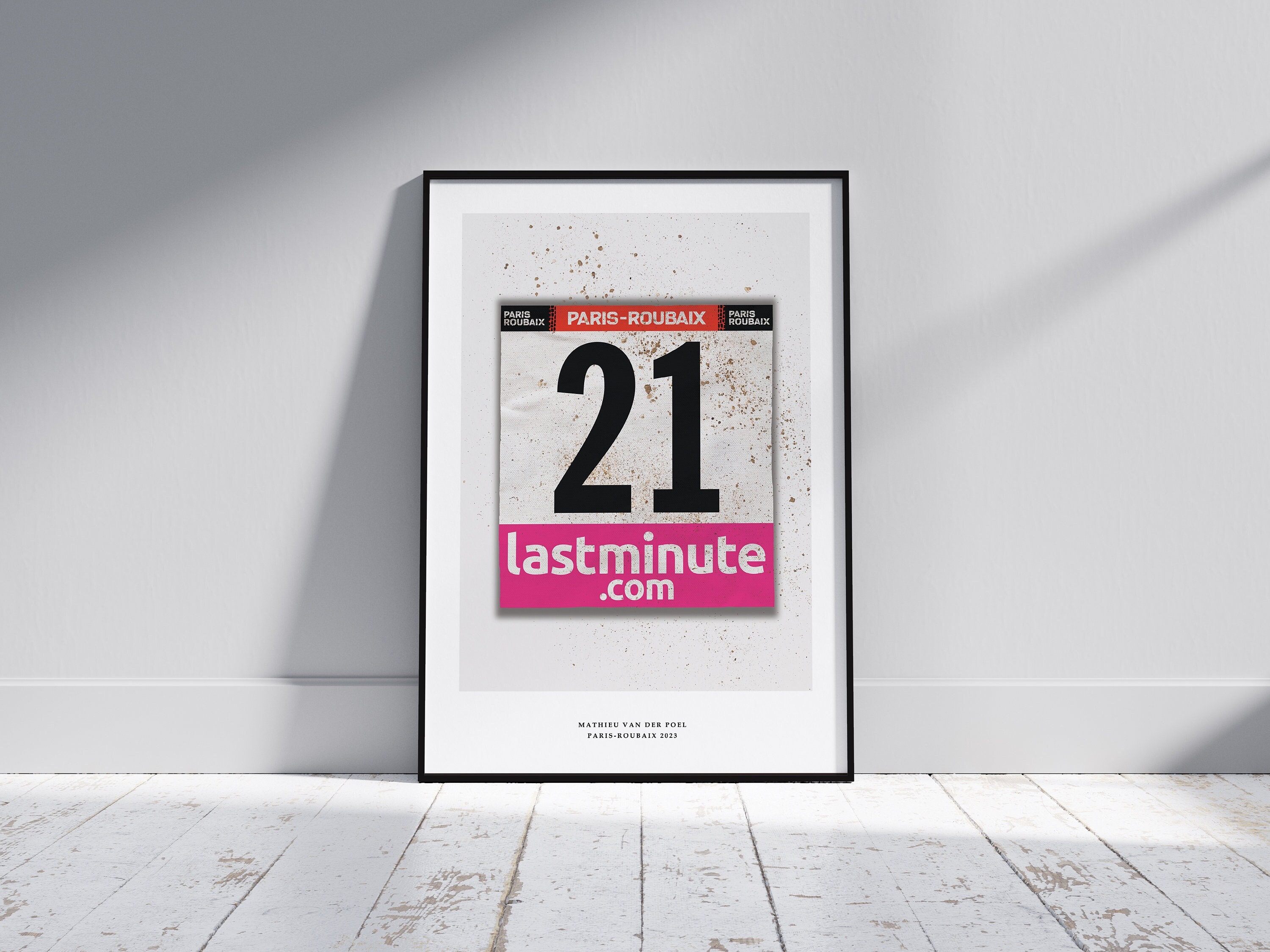 Mathieu Van Der Poel Paris Roubaix 2023 Print Race Number Print Dossard ...