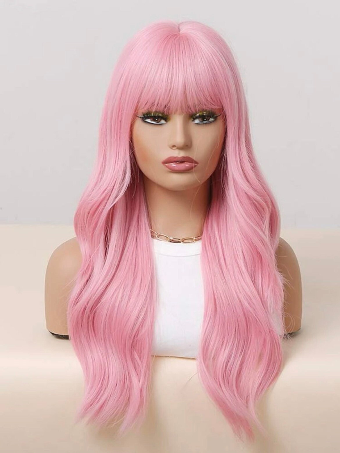 Pink Curly Wigs - Etsy