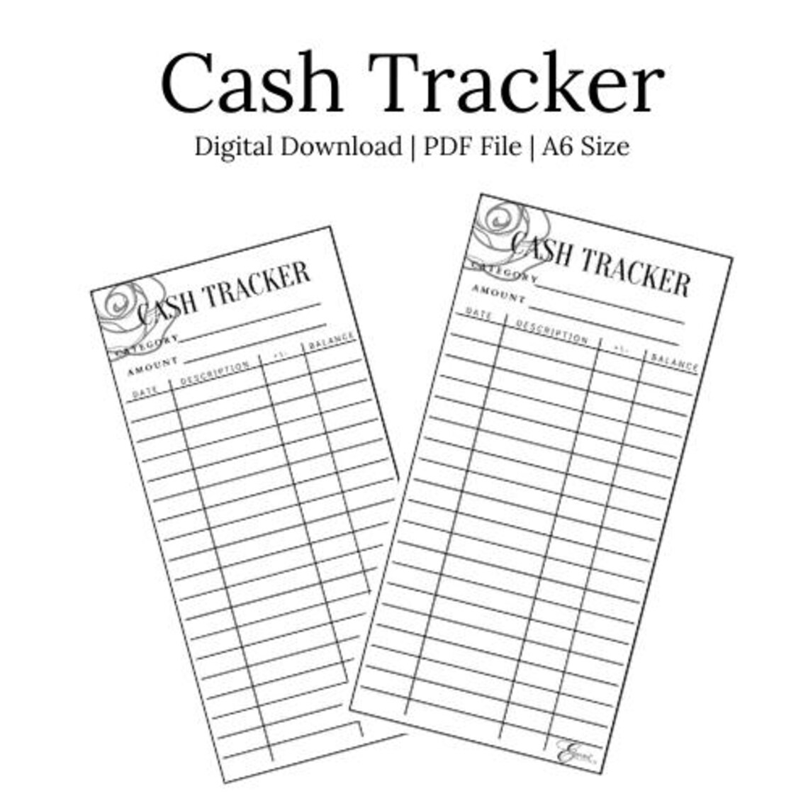PDF Cash Envelope Tracker Printable Trackers - Etsy