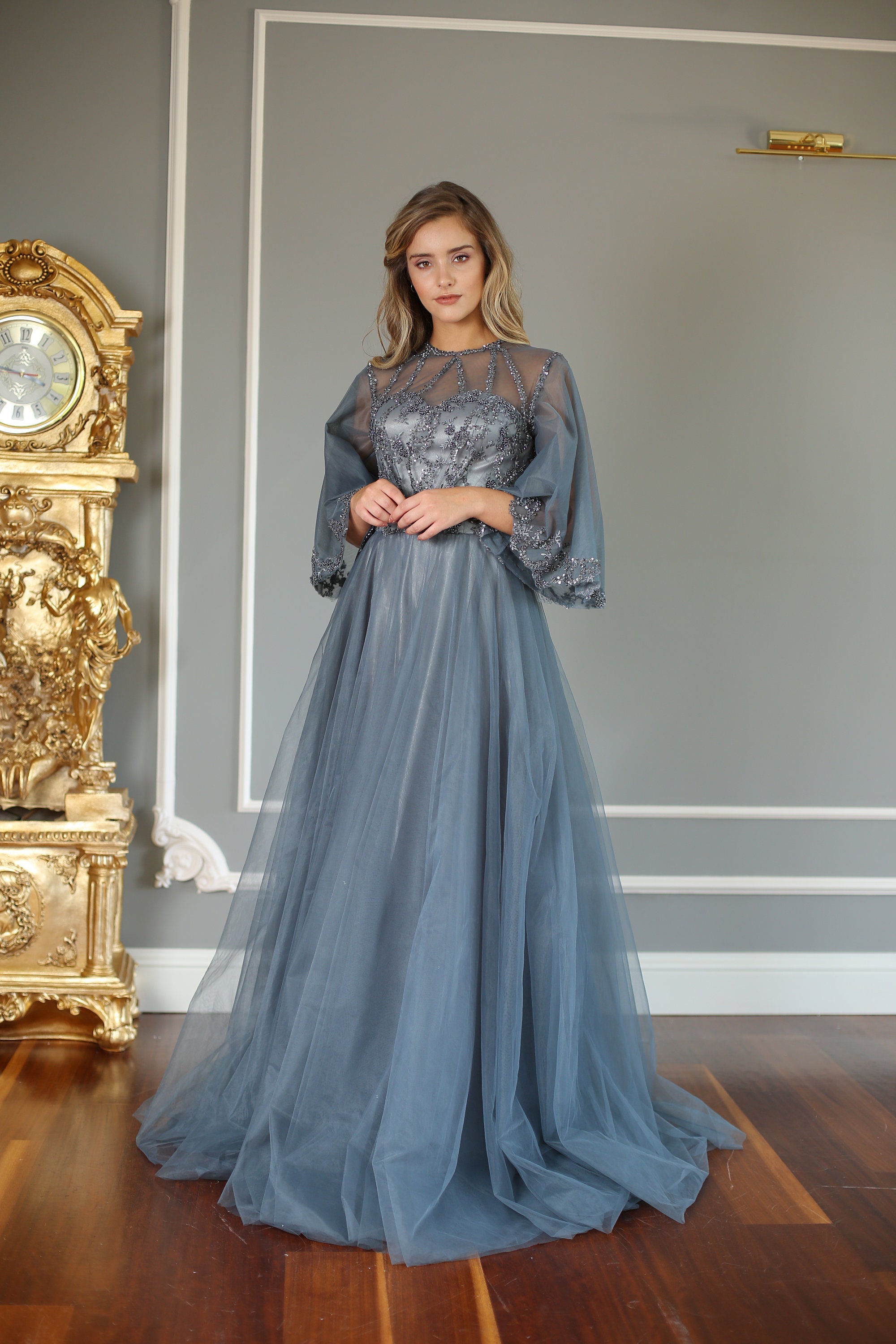 Muslim Long Sleeves Wedding Dresses, Evening Gown, Nikah, Hijab ...