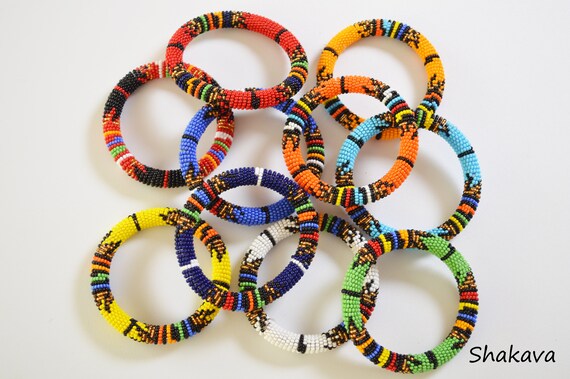 African Bracelets Beaded Bracelets African Jewelry Handmade - Etsy