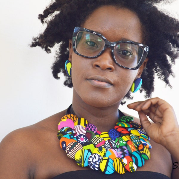 African Bib Necklace - Etsy