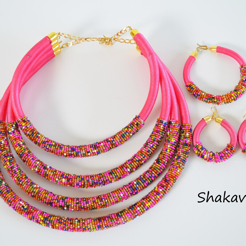 African Jewelry Set - Etsy