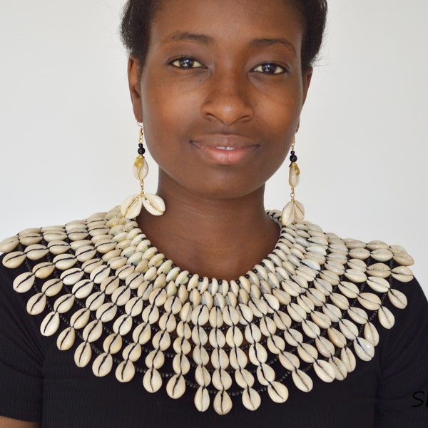 African Beaded Necklace - Etsy