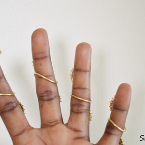 African Cowrie Shell Rings Tribal Rings African Jewelry Adjustable ...