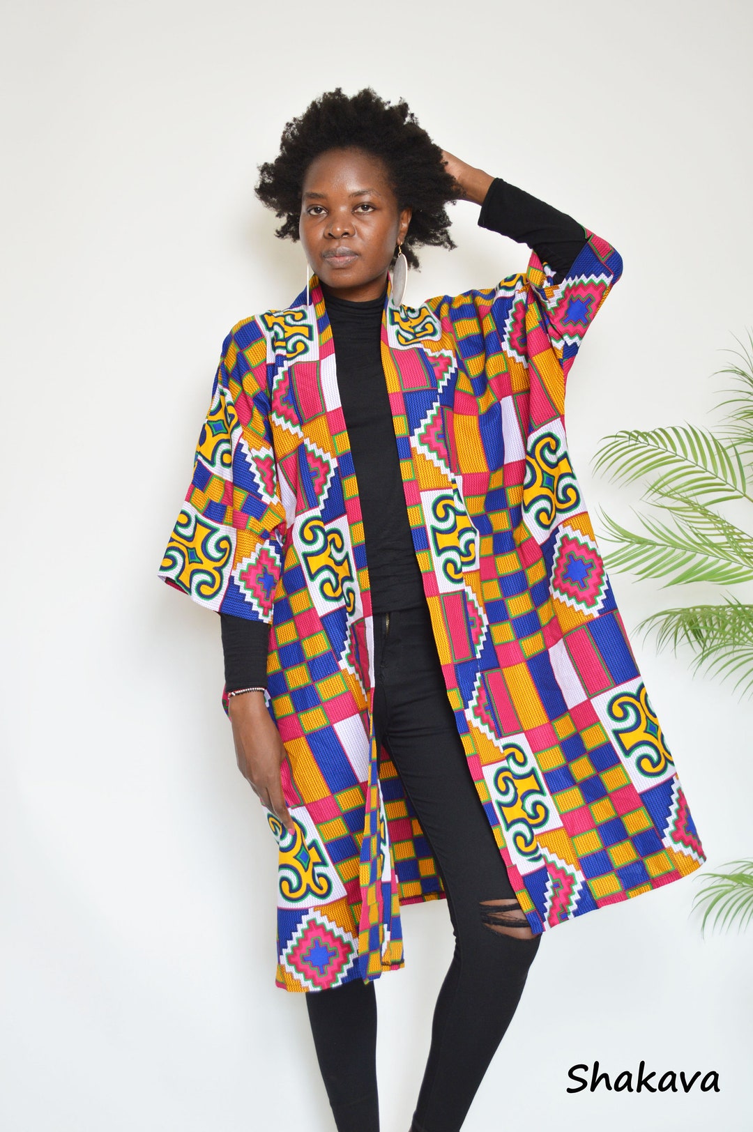 AMANI African Print Wide Duster African Inspired Clothing African ...