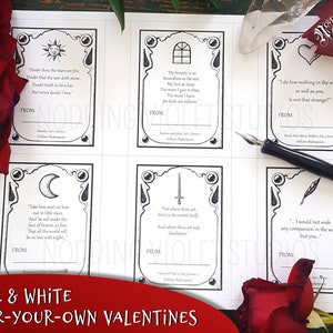 Printable Shakespeare Valentines (gold) || Shakespeare Quote Valentines ...