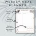 Printable Meal Planner Instant Download - Etsy
