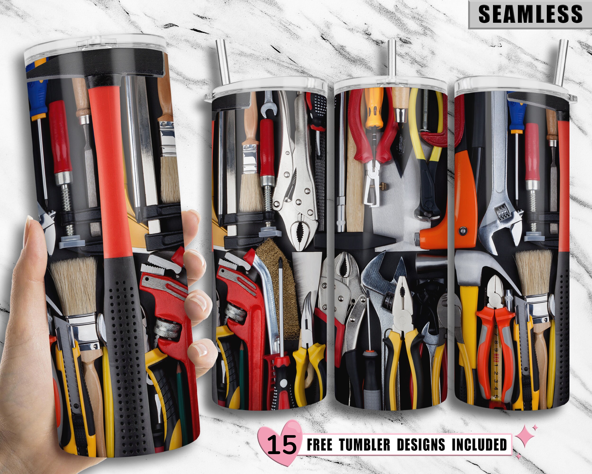 20 Oz Skinny Tumbler Mechanic Tools Sublimation Designs Oil - Etsy