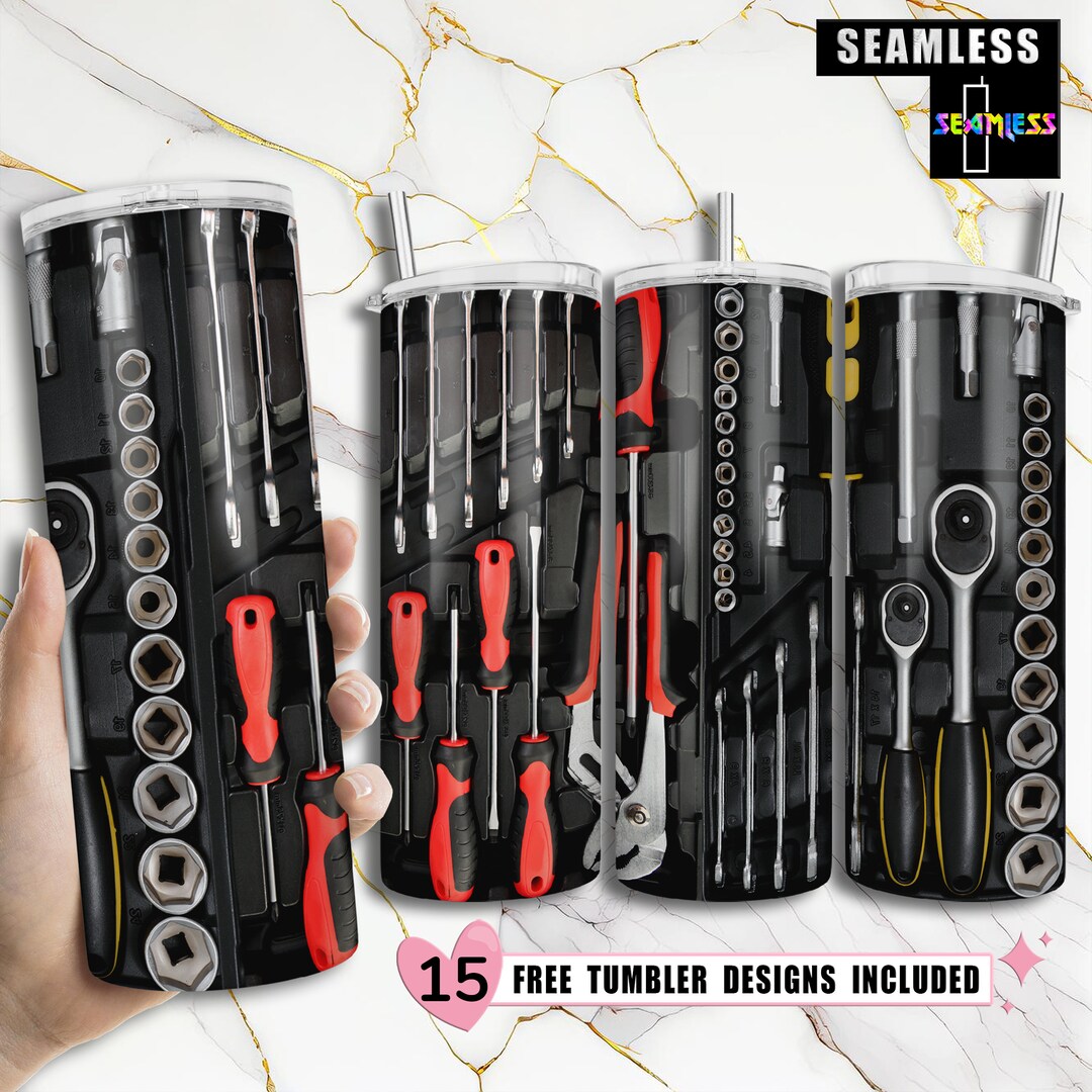 20oz Skinny Tumbler Mechanic Tools Sublimation Designs Oil - Etsy