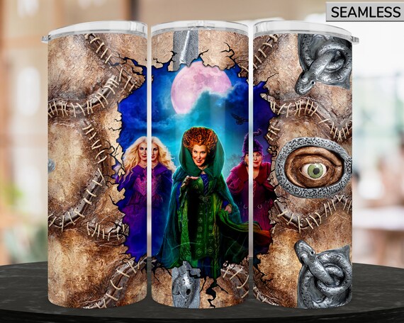 Hocus Pocus 2 Sanderson Sisters Book of Spells 20 Oz Skinny - Etsy