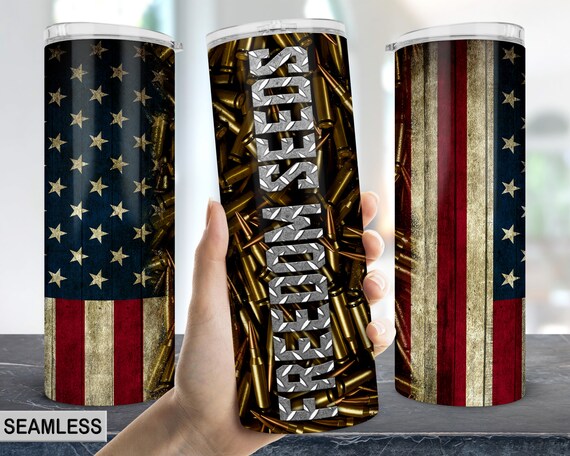 20oz Skinny Tumbler Freedom Seeds Cracked Wood Ammo Bullets - Etsy