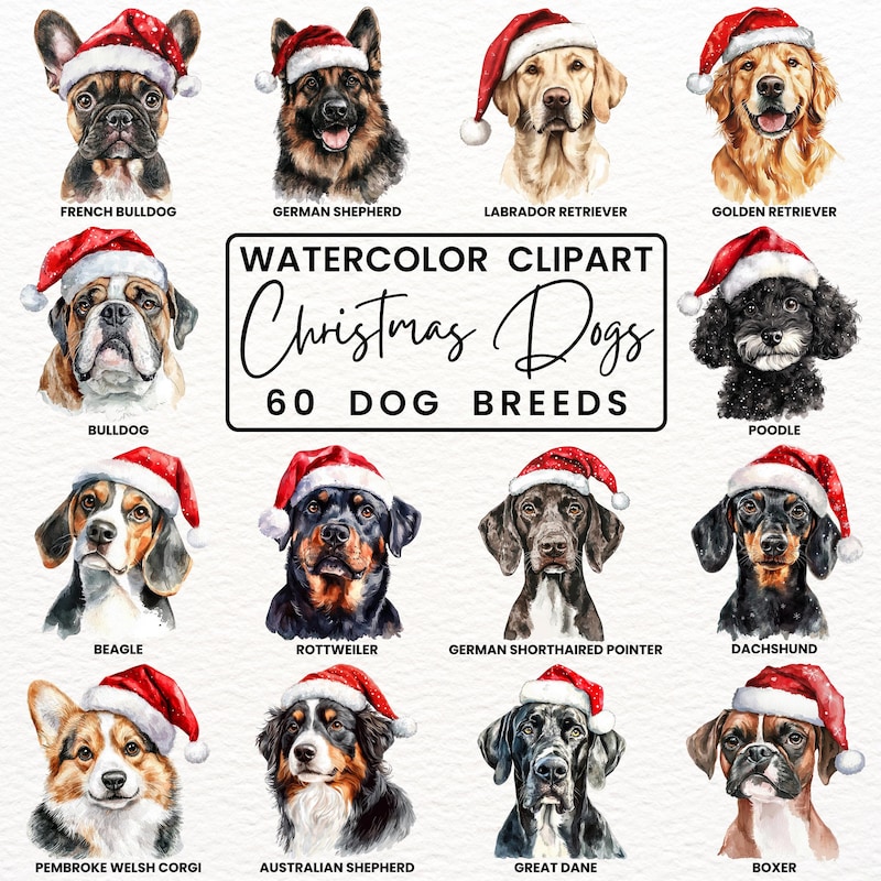 Dog Antler Santa Hat - Etsy