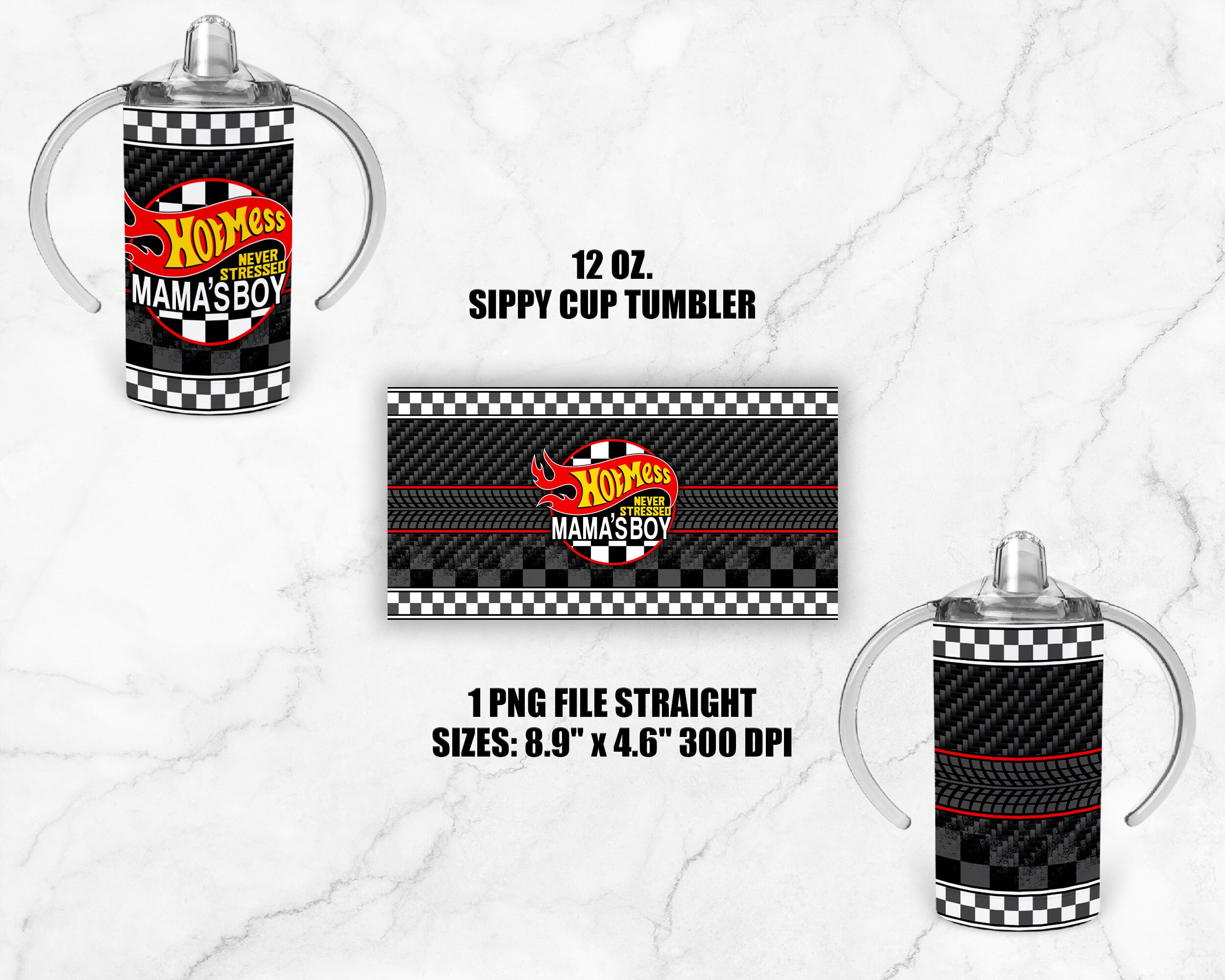 Hot Mess Boy Mama, Race Mama's Boy Tumbler Png Wrap Set, Sublimation ...
