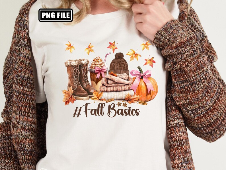 Fall Basics PNG, Autumn Boots PNG, Pumpkin Coffee Sublimation, Cozy ...