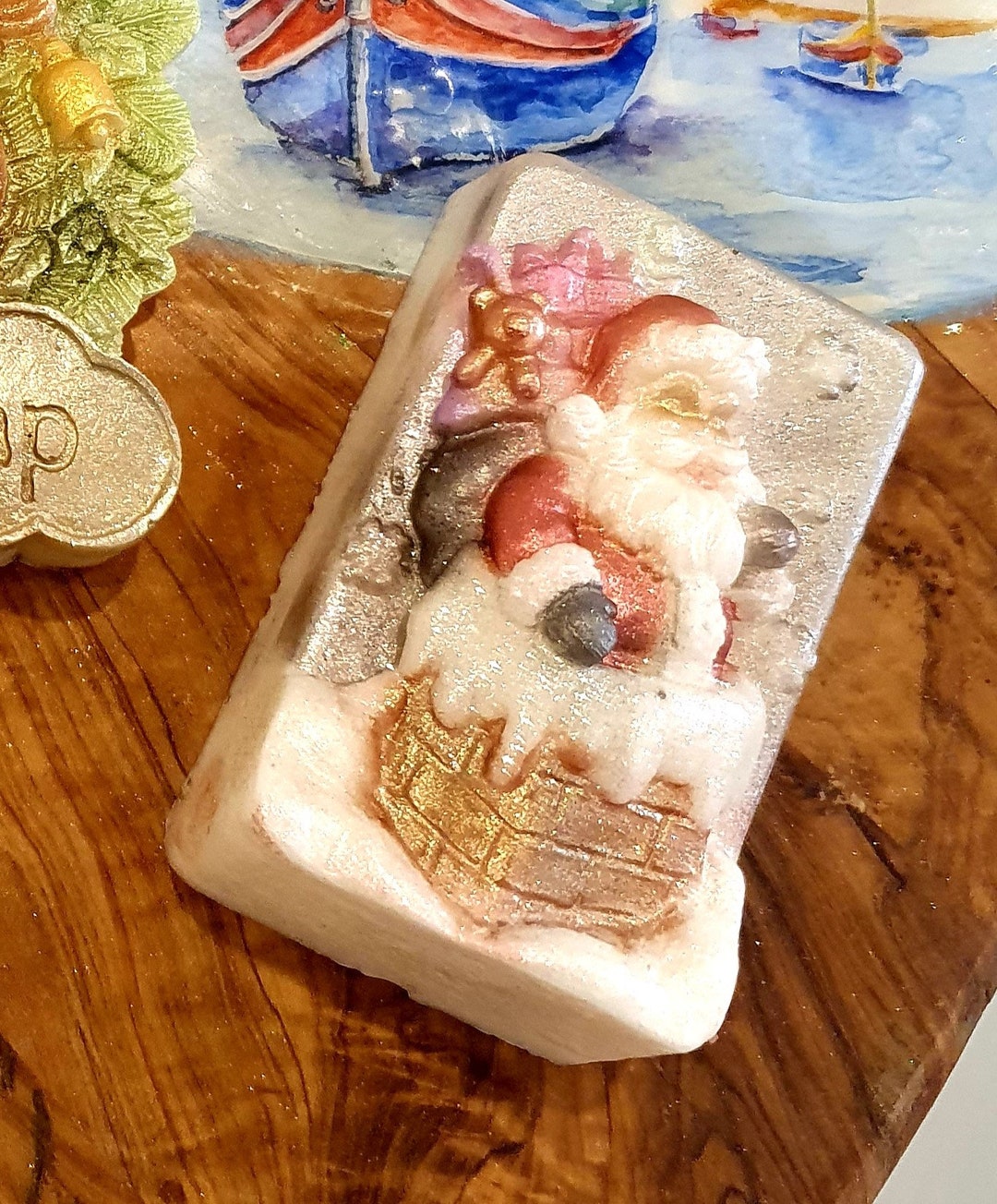 Santa Claus Soap Bar - Etsy