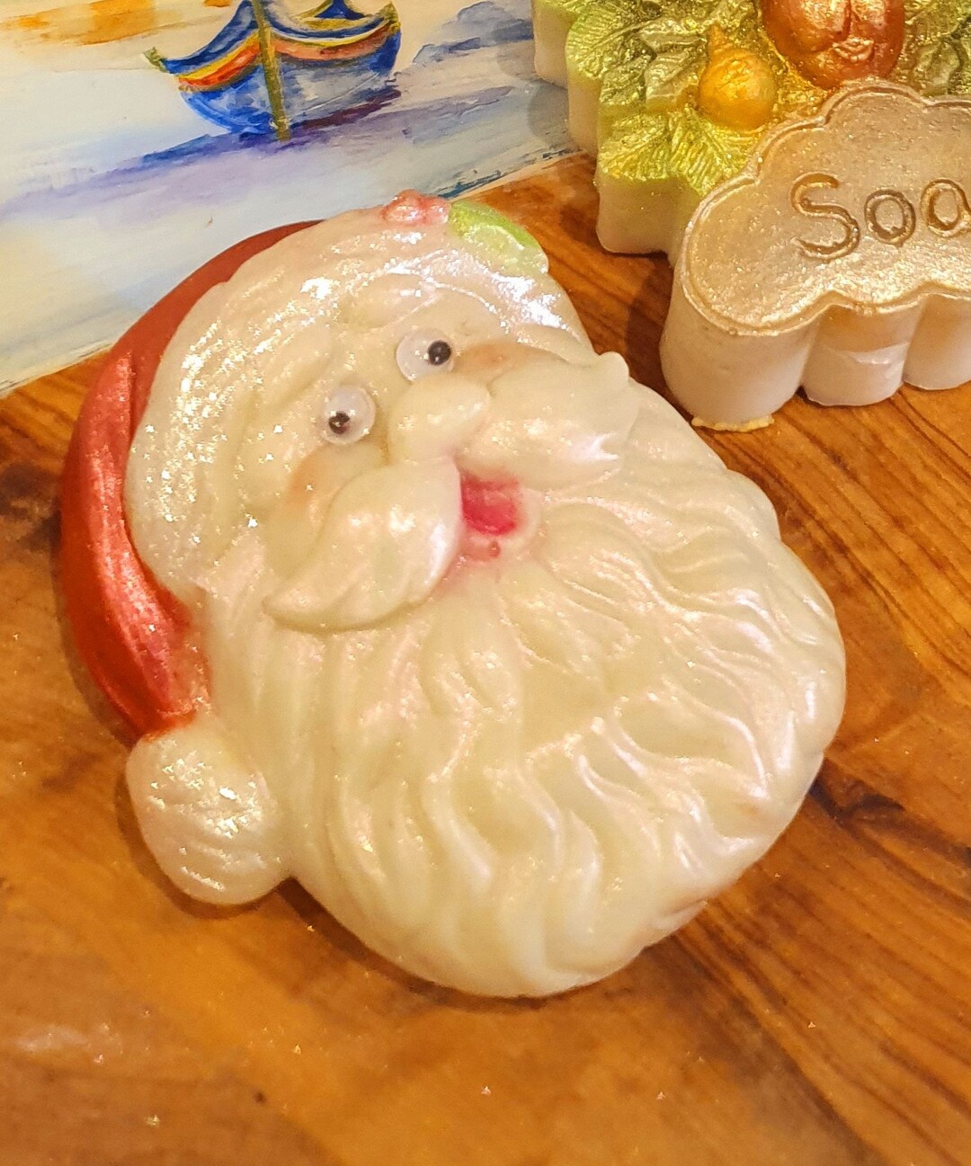 Santa Soap Bar - Etsy