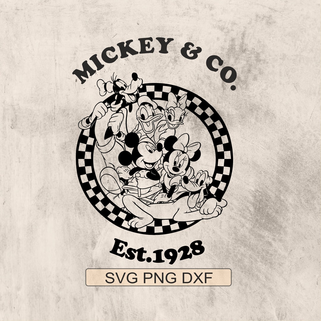 Mickey and Co Est. 1928 Svg File, Friends Est.1928, Family Vacation Svg ...
