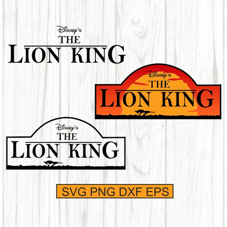 El Rey León SVG Png Dxf Eps Logotipo SVG Png Dxf, DisneySvg ...