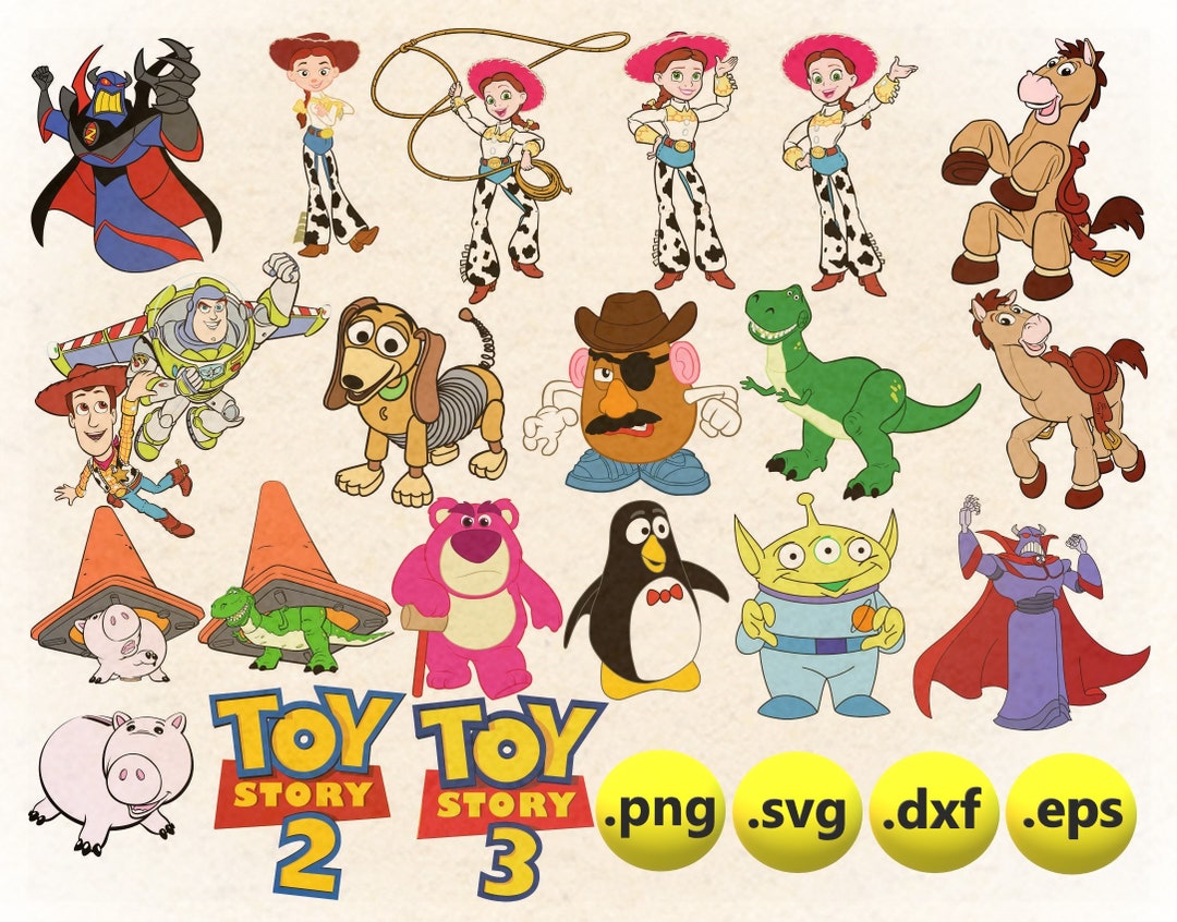 Toy Storysvg Bundle, Toystory Svg Png, Toystory Clipart, Woody Svg ...