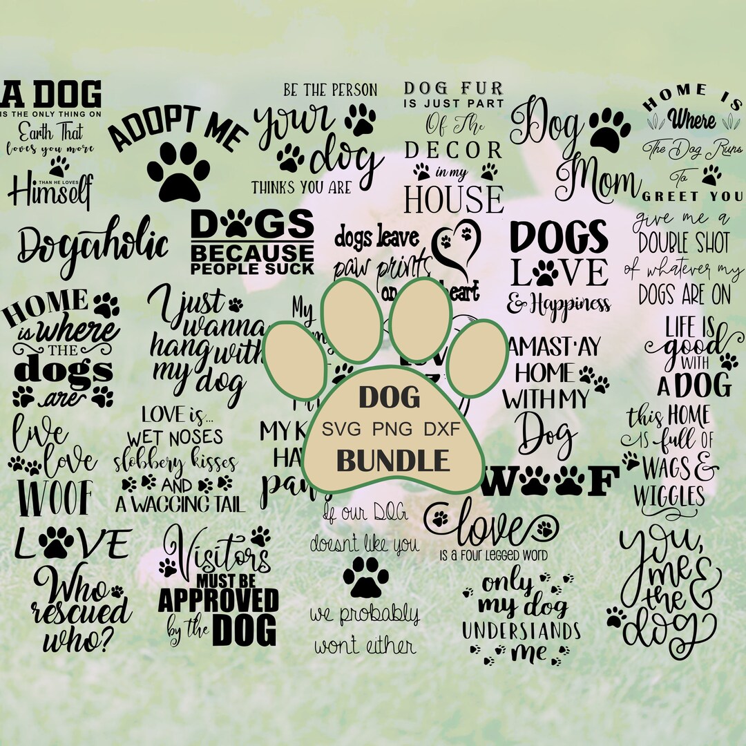 20+ SVG Instant Download Dog Bundle, for Cricut or Silhouette, Dog SVG ...