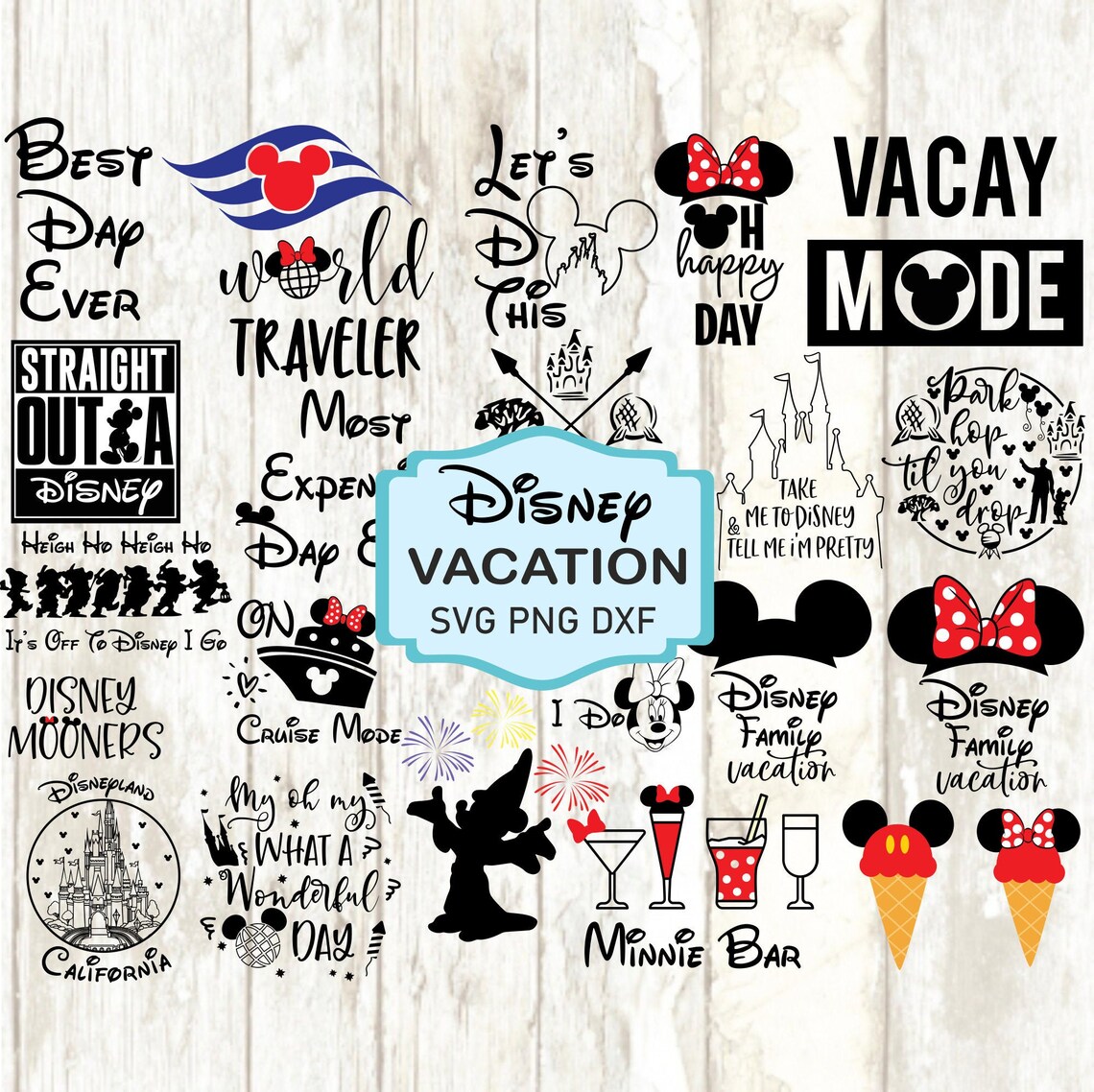 20 Family Vacation SVG Disneyfamily Vacation Svg Bundle - Etsy