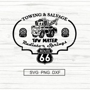 Tow Mater Instant Download Digital File Svg Png Dxf Clip Art SVG Files ...