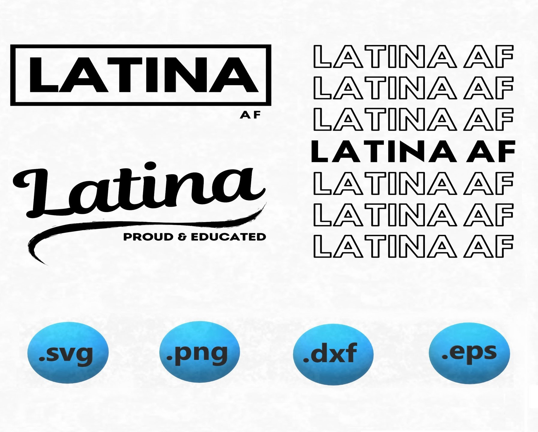 Latina AF SVG/ Educated Latina SVG/ Latina Svg / Mexican Svg - Etsy