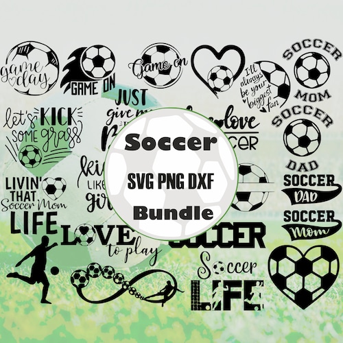 20 SVG Instant Download Soccer Bundle for Cricut or - Etsy