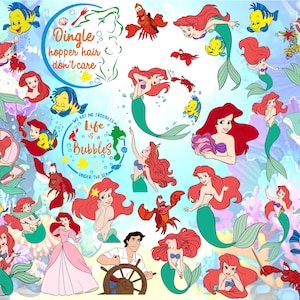 Thelittle Mermaid Svg Png Dxf Eps, Ariel Svg, Ariel Clipart Png ...