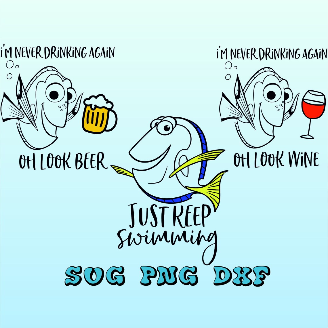 Dory Clipart SVG Instant Download PNG SVG Dxf Disney Svg - Etsy