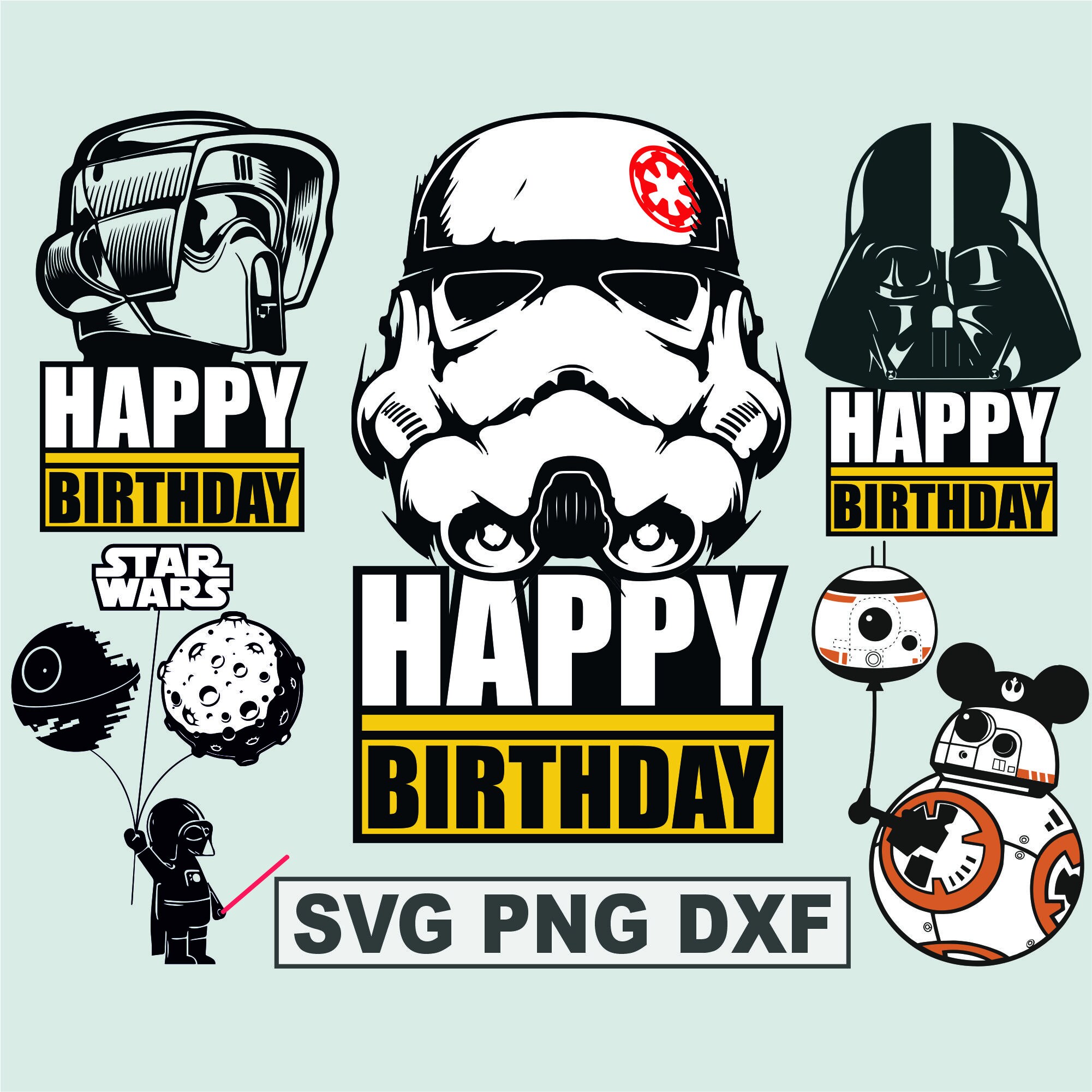 Star Wars Birthday Clipart