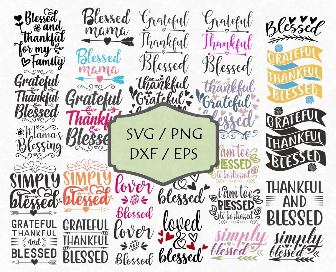 Blessed Svg Simply Blessed Svg Christian Svg Quotes Svg - Etsy