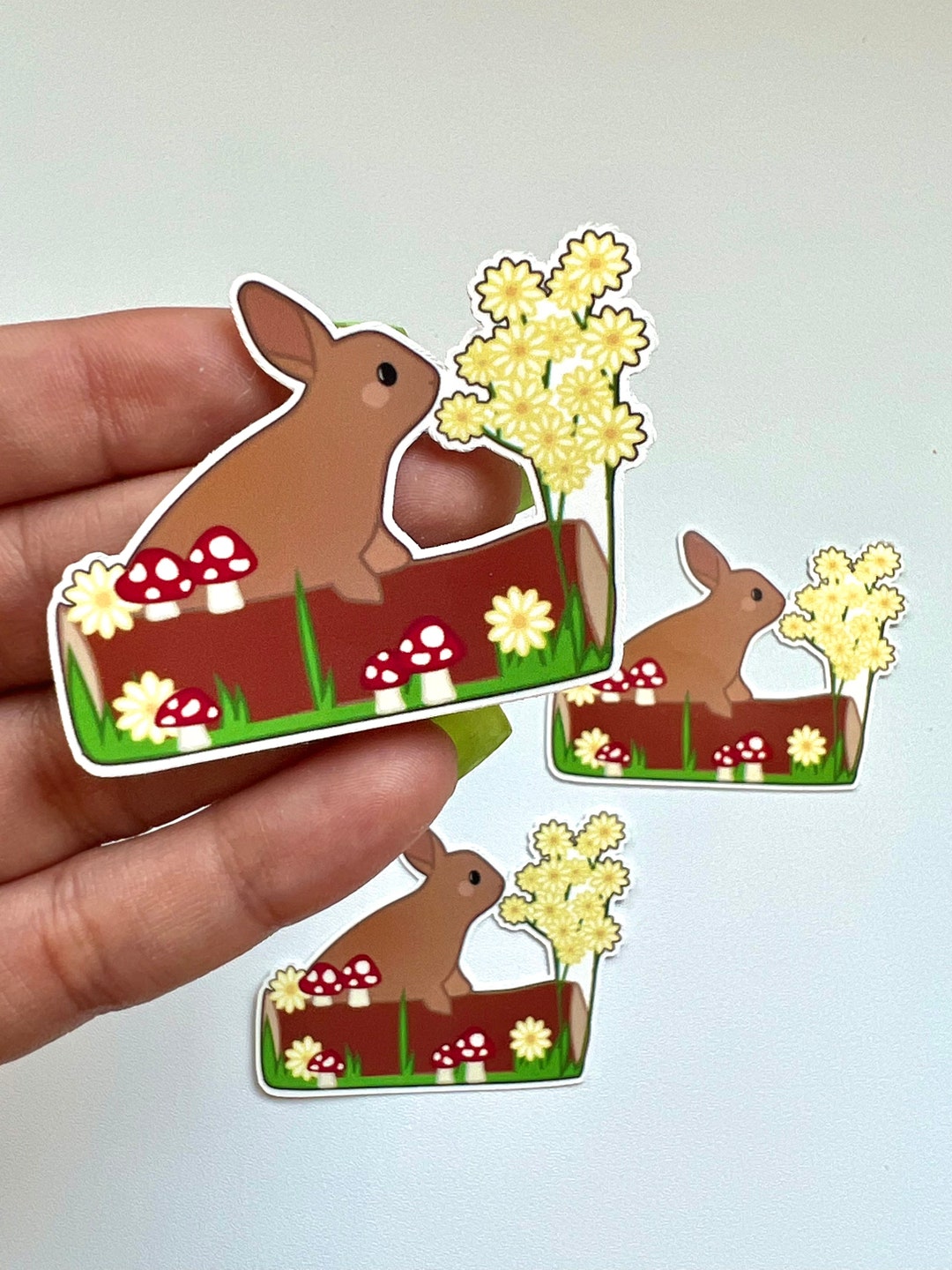 Cottage Core Sticker | Bunny Sticker | Wildlife Sticker | Nature ...