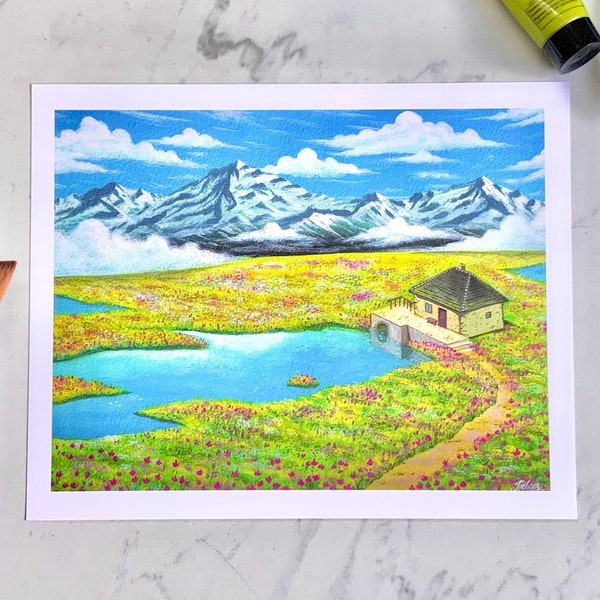 String Lights Postcard Prints Set Original Postcard Prints Set of 3 ...