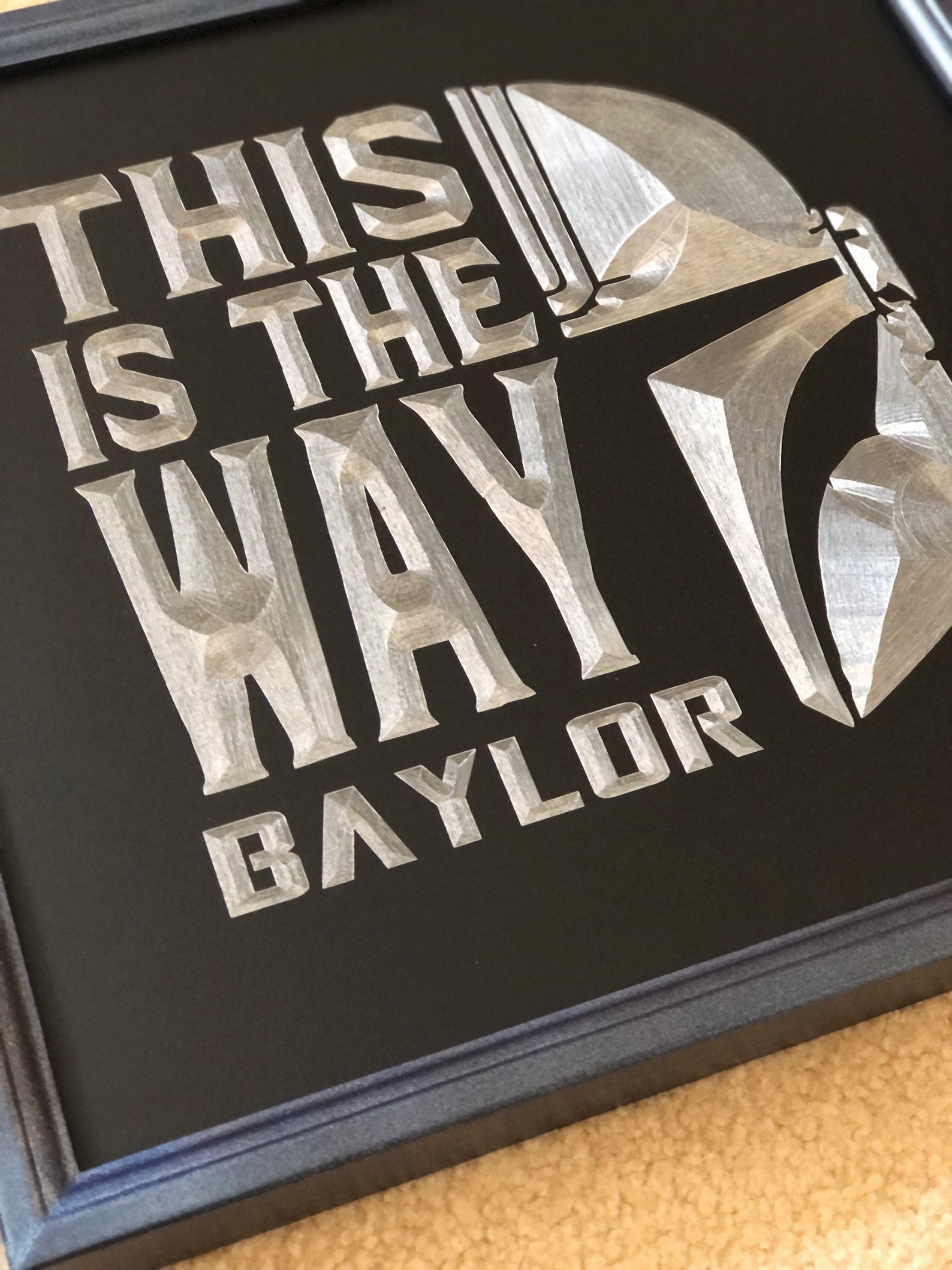 Mandalorian this is the Way Metal Personalized Sign Art - Etsy