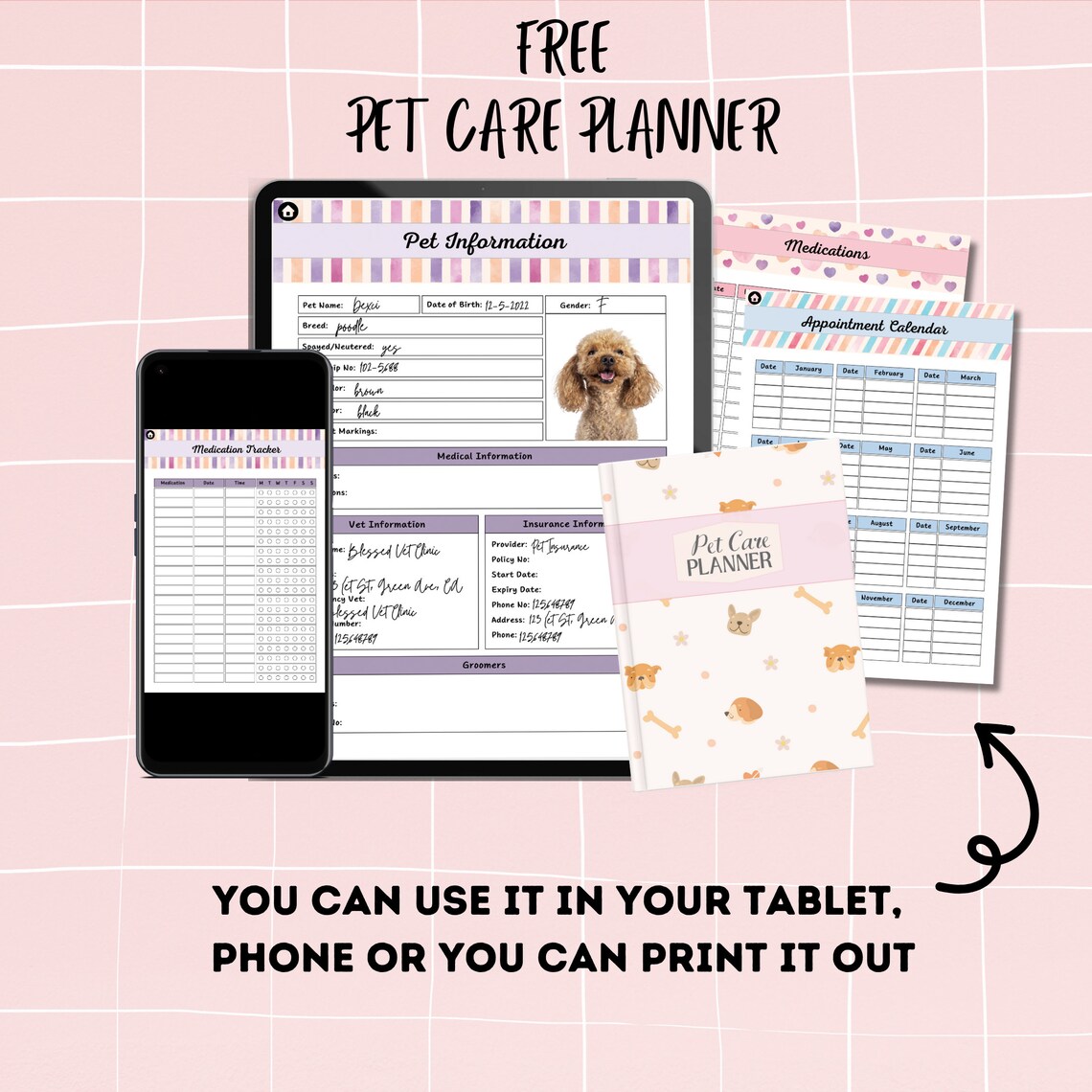Pet Sitting Service Form, Pet Sitter Forms, Editable Dog Sitting ...