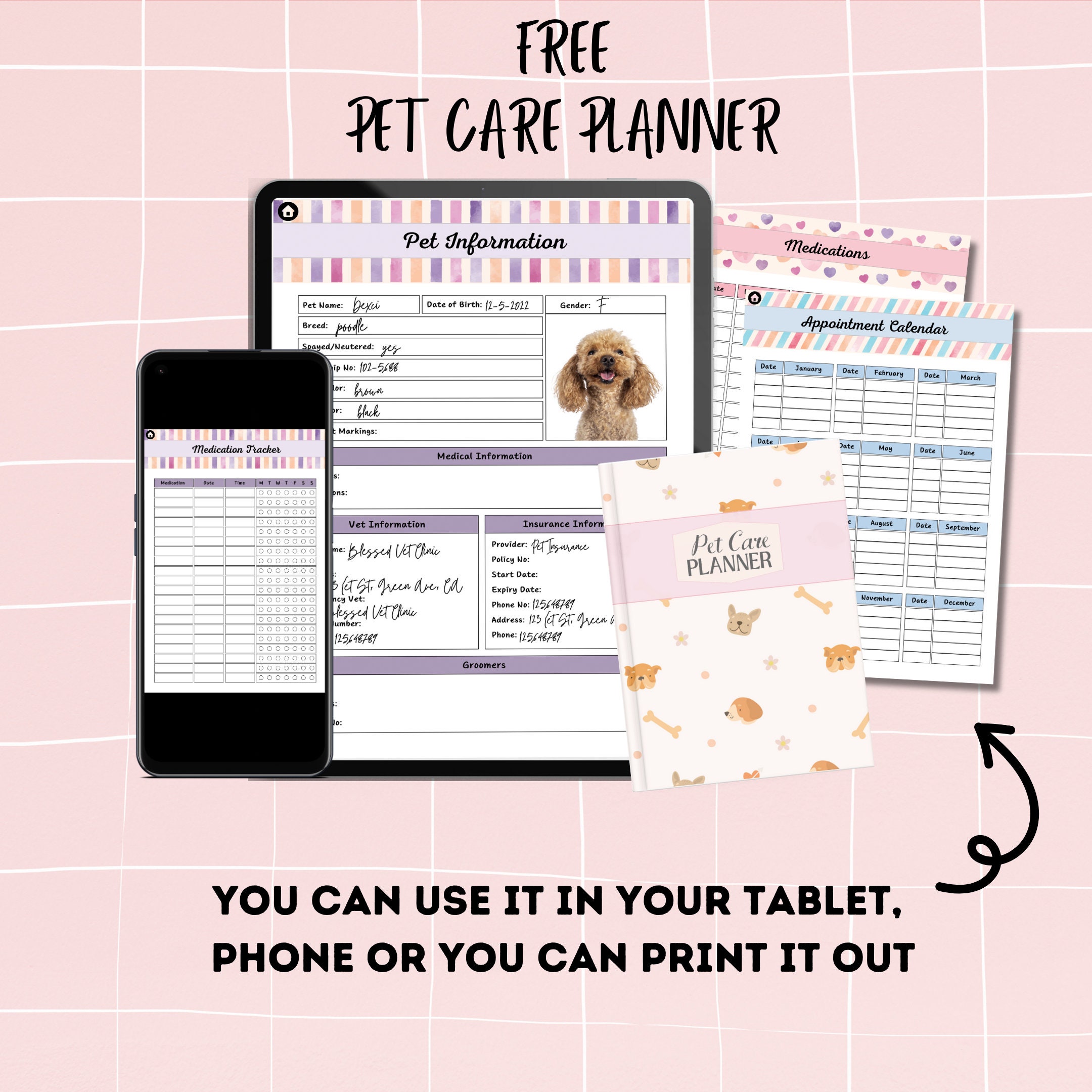 Pet Sitting Service Form, Pet Sitter Forms, Editable Dog Sitting ...