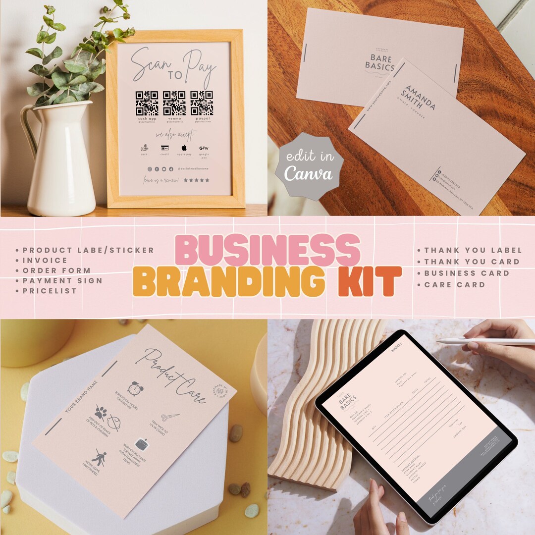 Pink Minimalist Business Template Small Business Start Up - Etsy