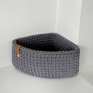 Triangle Corner Basket (1 Piece), Hallway Storage, Shelf Organizer ...