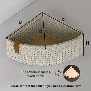 Triangle Corner Basket (1 Piece), Hallway Storage, Shelf Organizer ...
