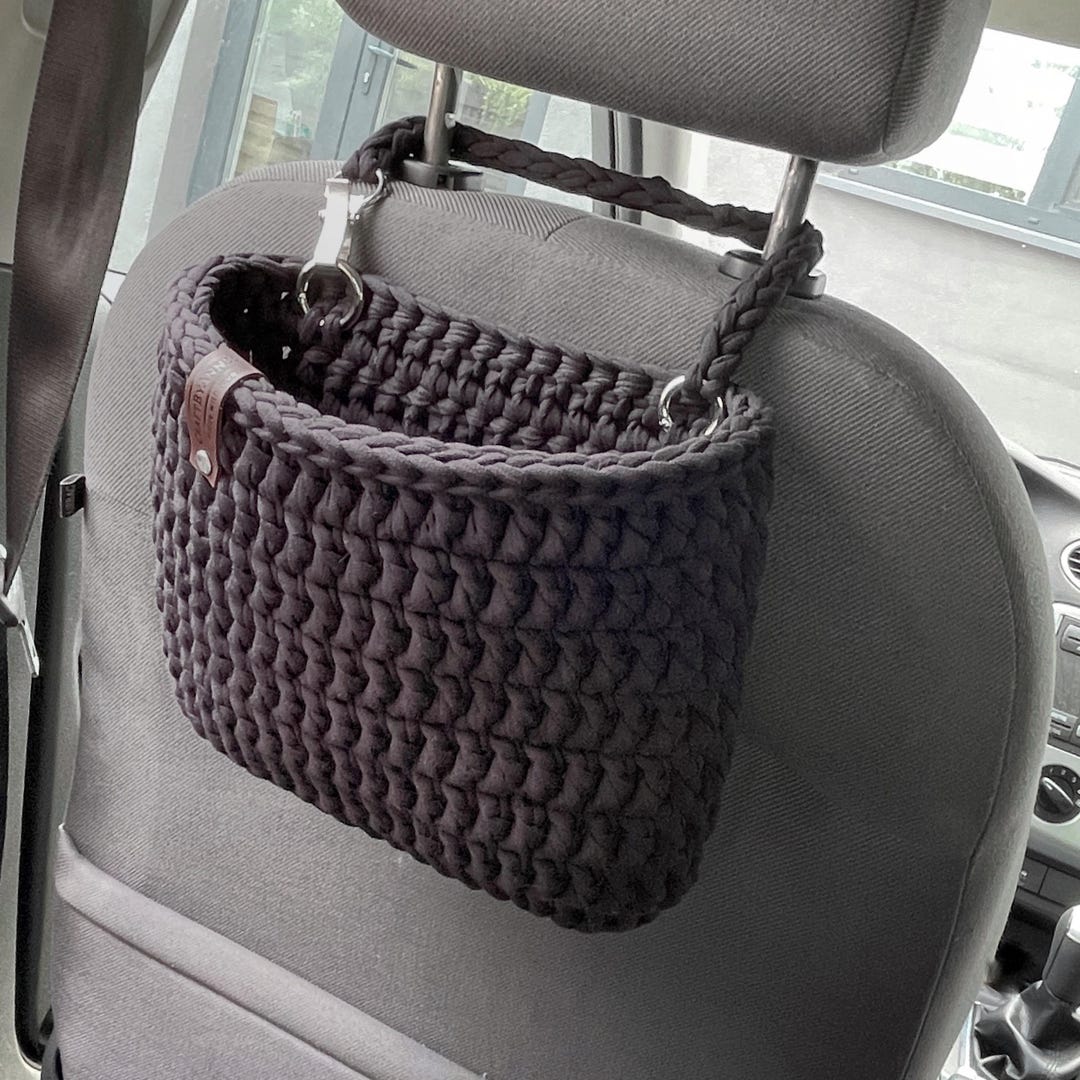 Car Bag for Behind Drivers Seat, Caddy Car Accessories, Auto Organizer ...