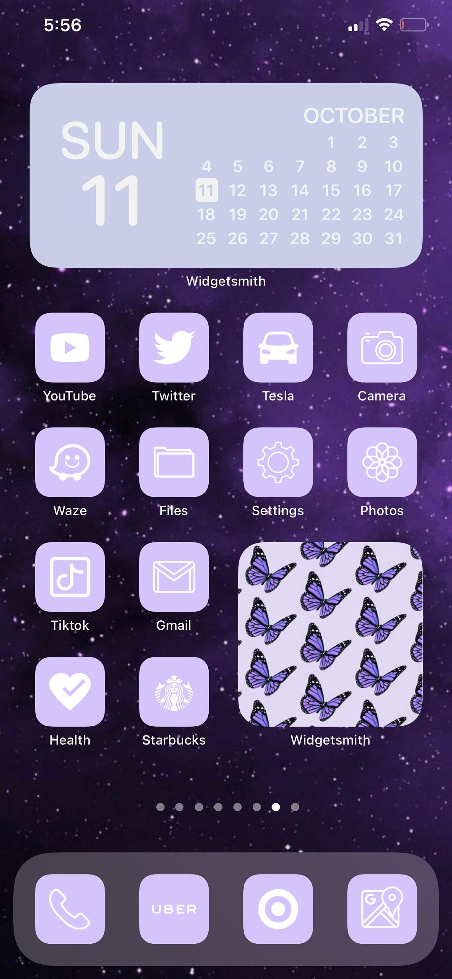 Light Purple Home Screen App Icons, Lilac, Aesthetic, Ios 14, Purple ...