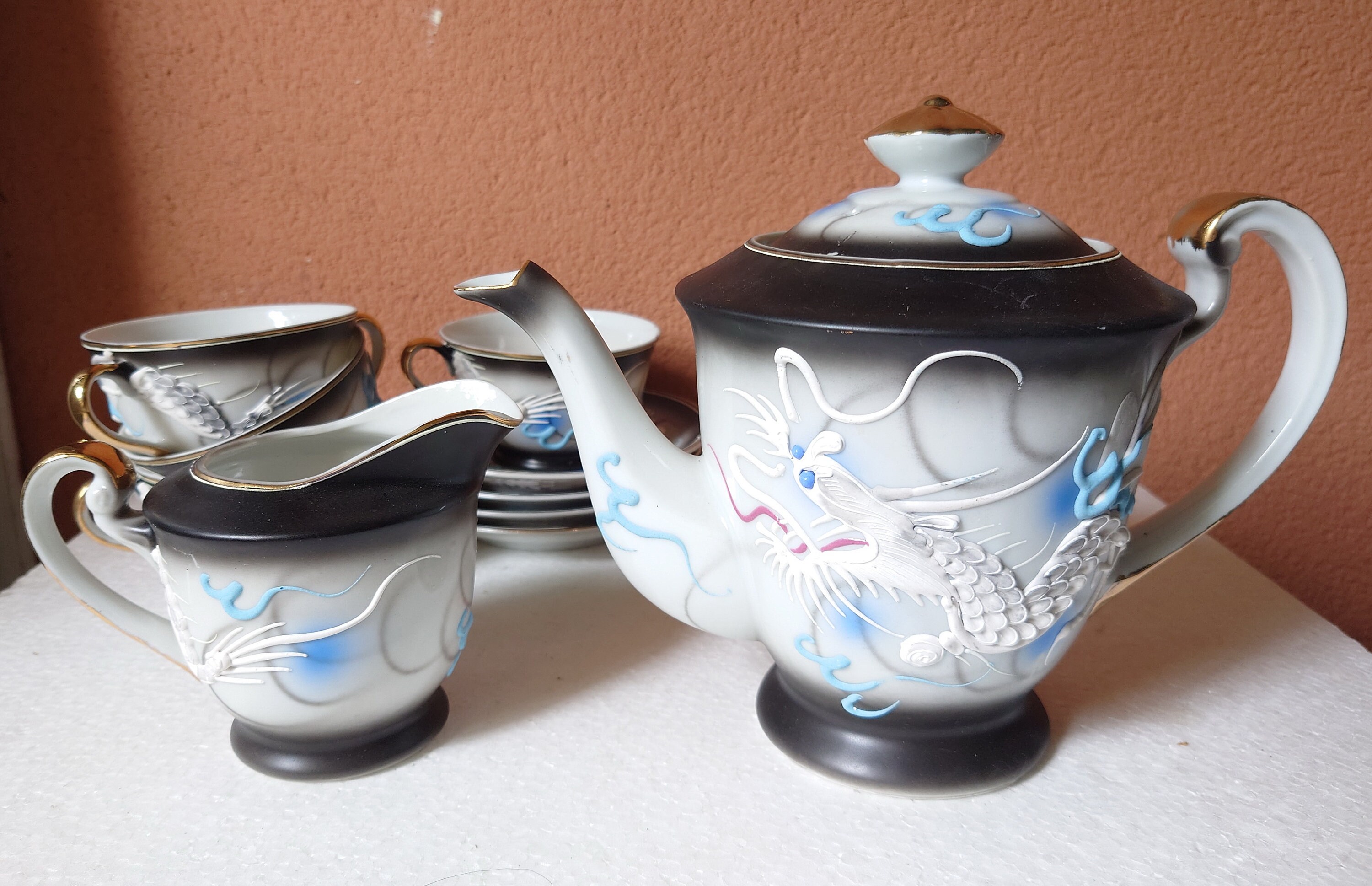 Japan Geisha Lithophane Porcelain Tea Set - Etsy