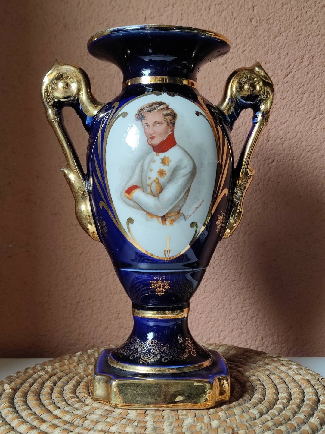Napoleon II Vase (napoleon François Joseph Charles Bonaparte) Cobalt ...