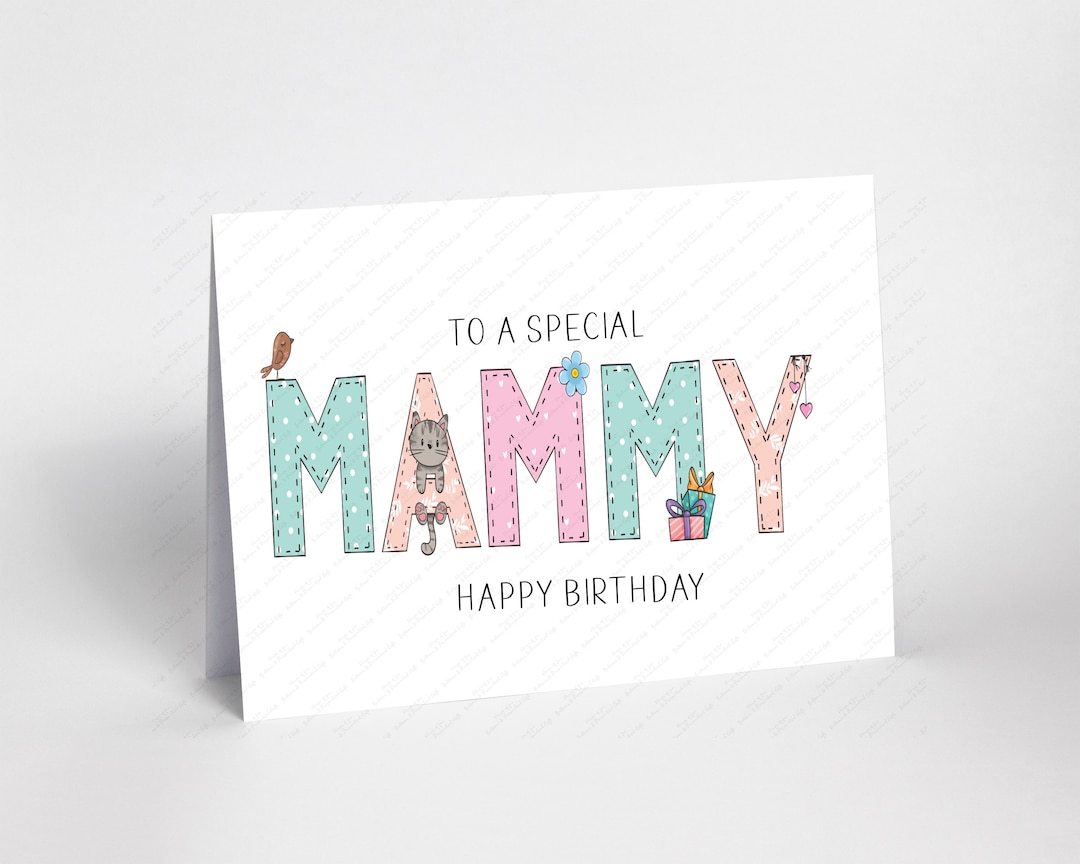 Mammy Birthday Card, Special Mammy - Etsy